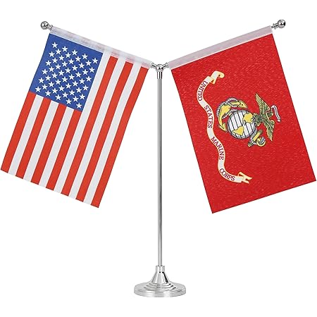 Amazon.com: Ckexin US Marine Corps Desk Flag Small Usa Table Office ...