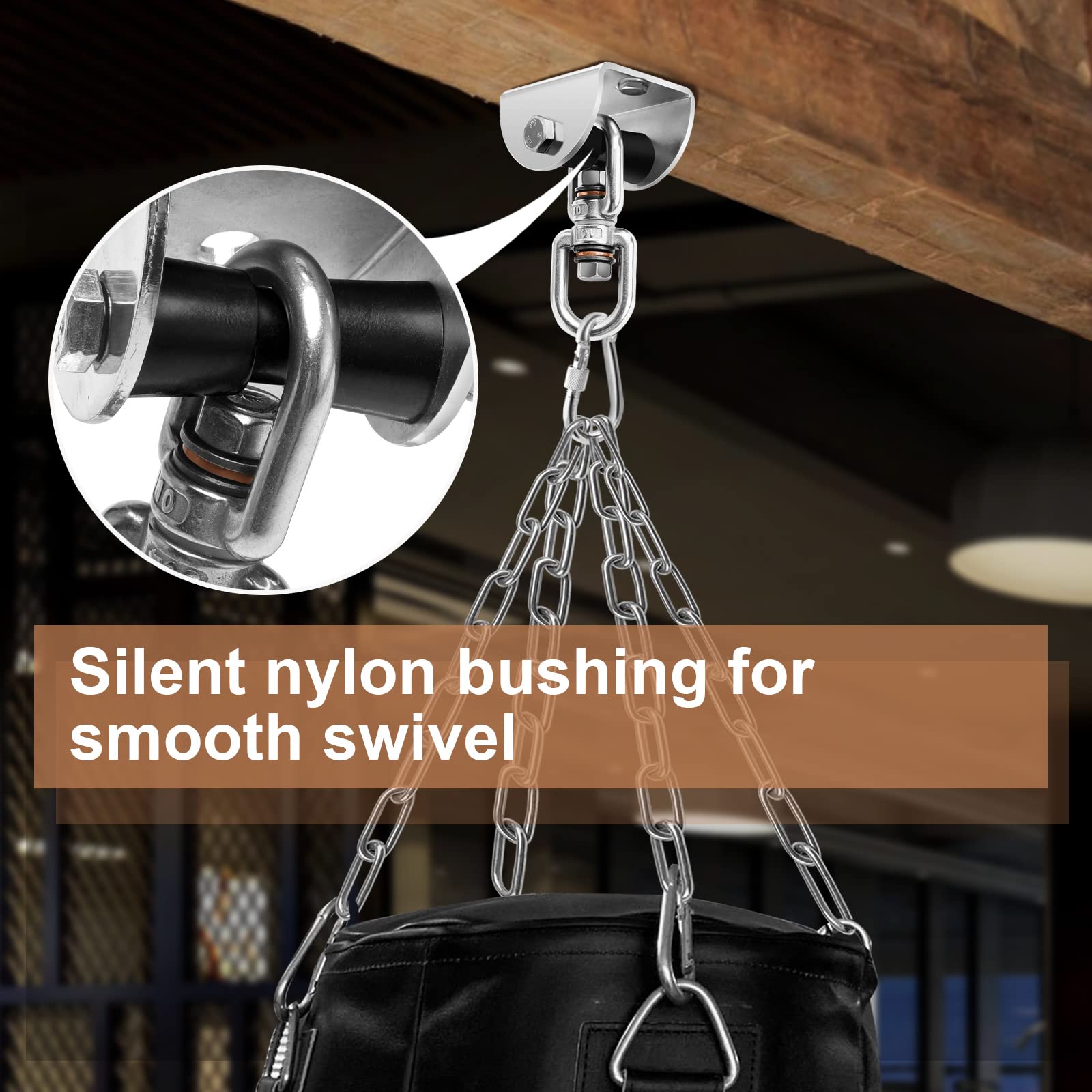 Snapklik.com : Eapele Heavy Bag Mount Hangers For Wood Beam,Built-in ...