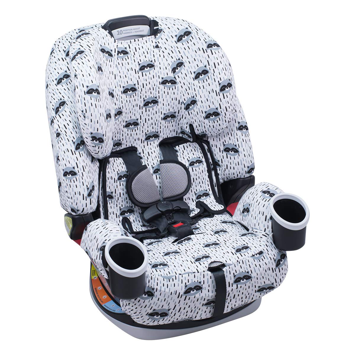 JYOKO – Forro para niños, compatible con Graco 4Ever DLX 4 en 1 para asiento de coche (mapache ...