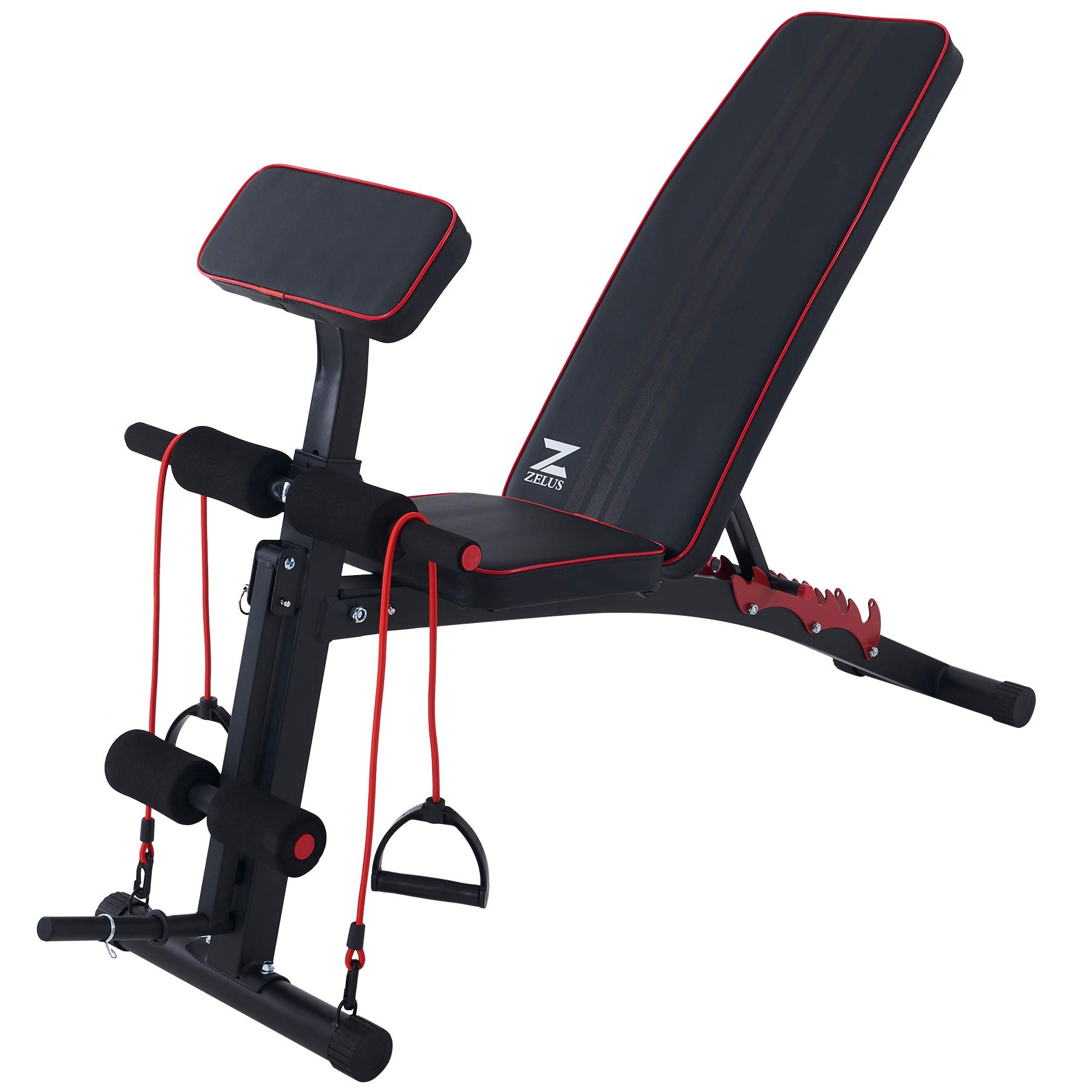 Zelus Adjustable Weight Bench With Roman Chair Inclined Workout Bench ...