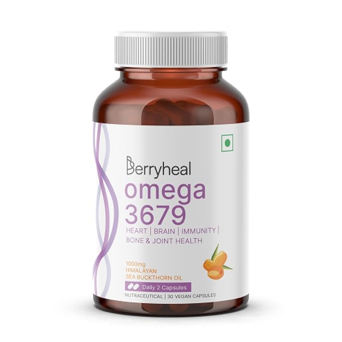 Berryheal Omega 3679 Sea Buckthorn Oil Capsules (1000mg) | Helps to ...