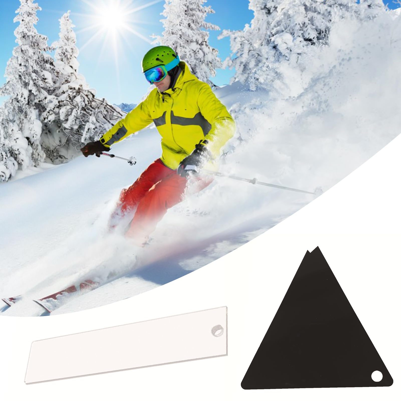 Snowboard Maintenance Tool Erhigher Snowboard Wax Scraper - Acrylic Ski ...