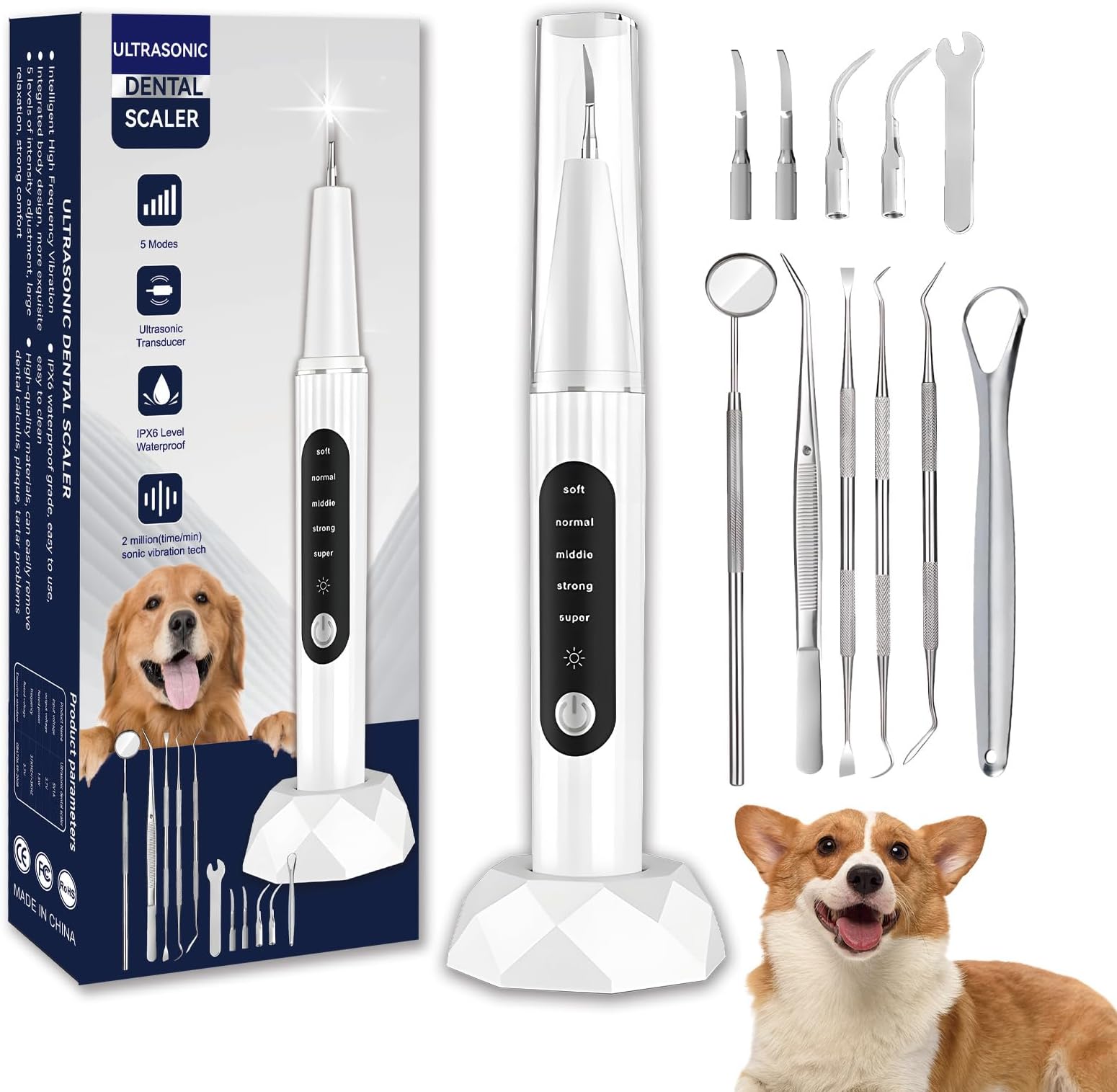 Amazon.com: Plaque Remover for Teeth - Pet Ultrasonic Toothbrush ...