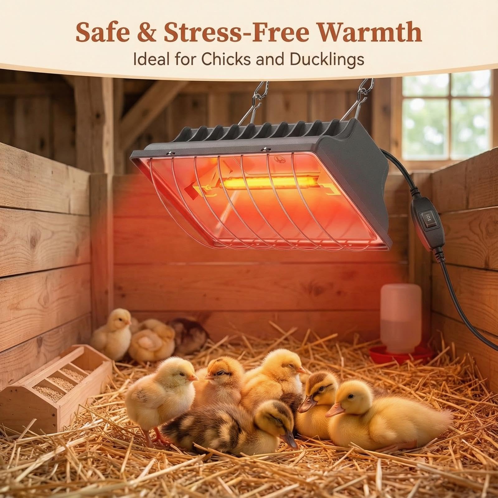 Snapklik.com : 250W Chicken Coop Heater For Chicks Ducks Dog Kennel ...