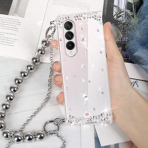 Amazon.com: Omio Compatible with Samsung Galaxy Z Fold 4 5G Case with Crossbody Chain Strap ...