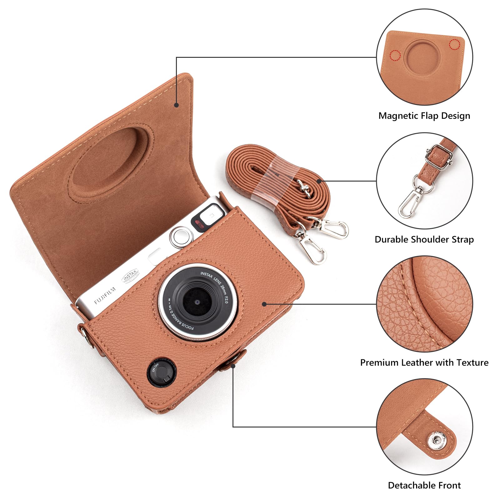 Keychain Camera CAIYOULE Accessories For Fujifilm Instax Mini 12 ...