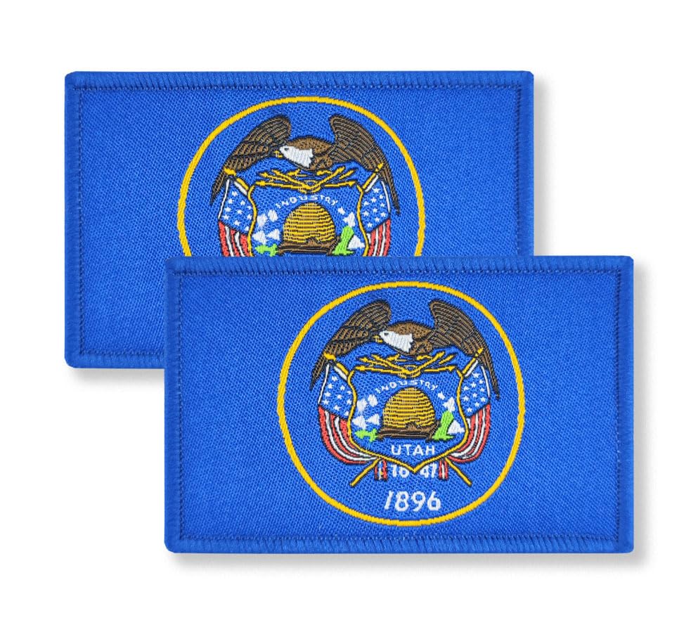 Amazon.com: Overdecor Utah Flag Patch Tactical Military Patches - Hook ...