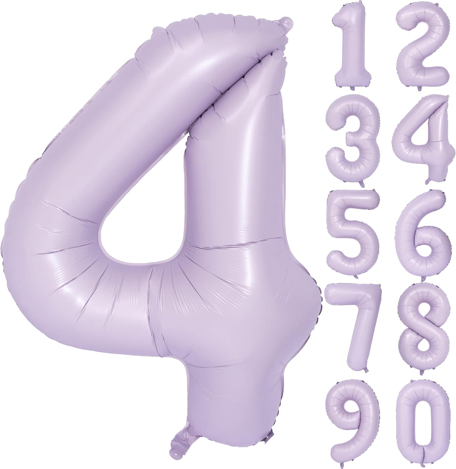 Amazon.com: 40 In Matte Purple Number Balloons Helium Foil Mylar ...