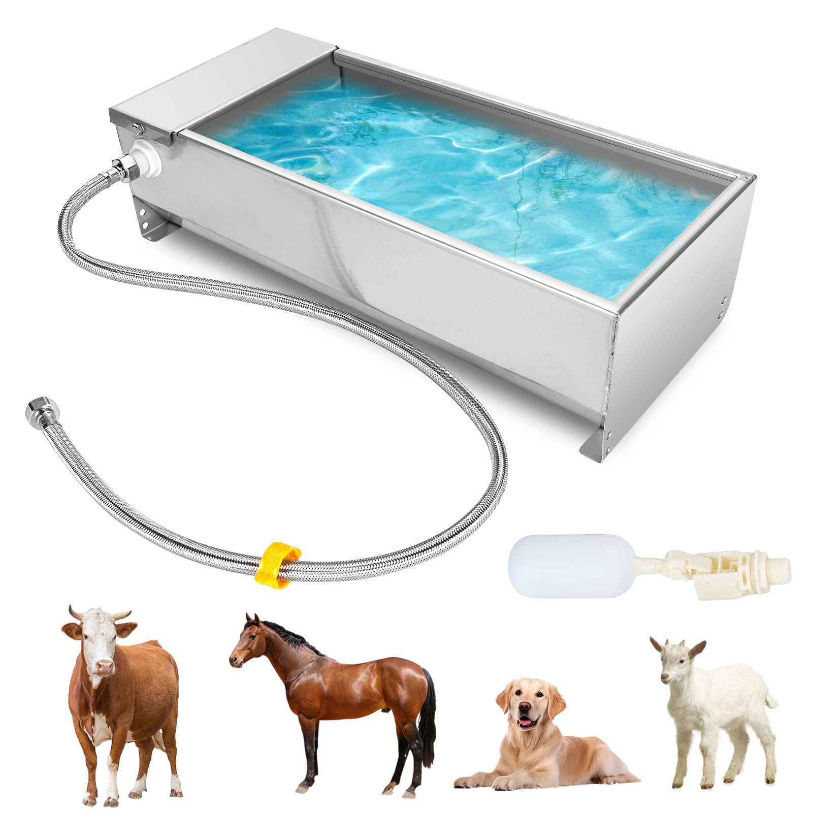 Goat Water Trough Automatic Livestock Water Trough, Stainless Steel ...