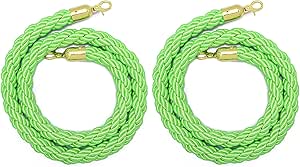 Amazon.com: 1.5m Braided Hemp Rope Queue Line Barrier, Woven Hanging ...