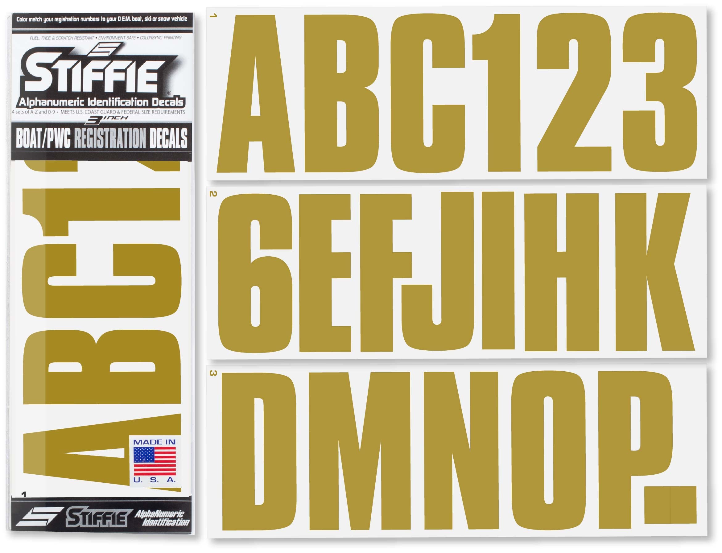 Snapklik.com : STIFFIE Uniline Gold Rush 3" Boat & PWC Registration ...