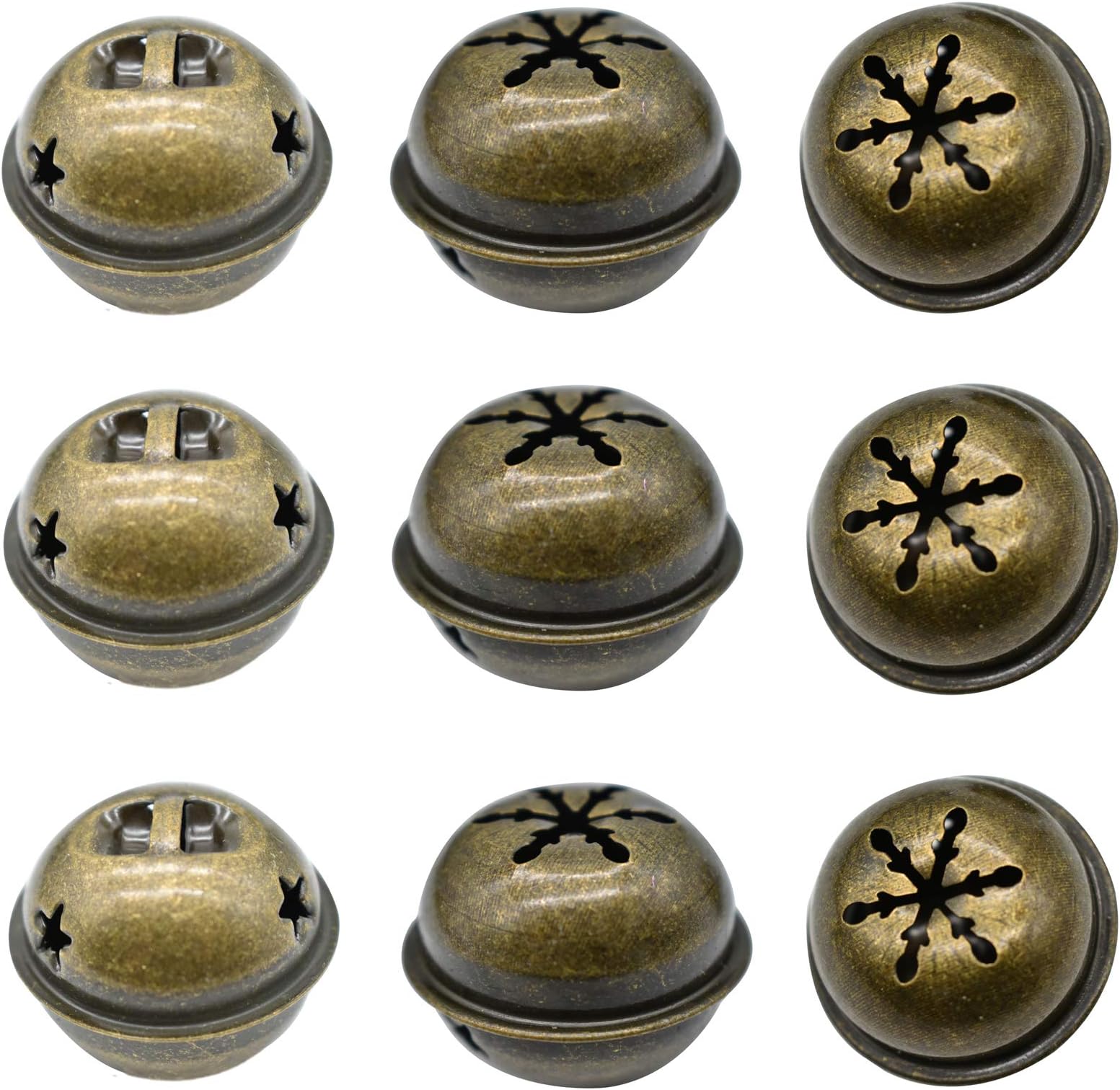 Amazon.com: Awtlife 50 pcs Vintage Bronze Jingle Bells with Card Tag ...