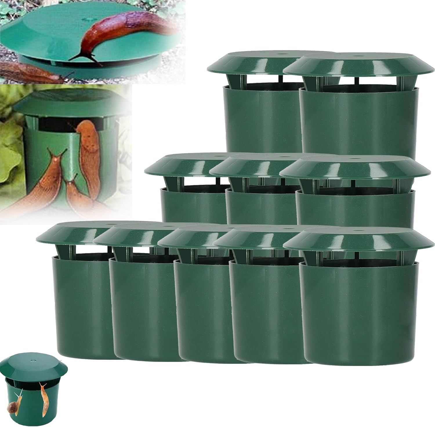 Amazon.com : Slug Beer Traps for Garden, Snail Trap Catcher Tool, Snail ...