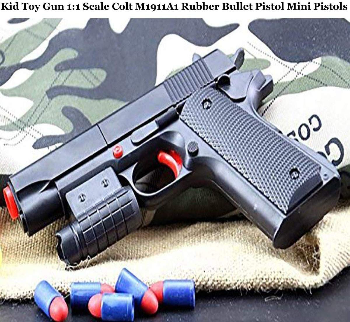Buy Kid Toy Guns Classic m1911 Kids Colorful Cap Gun with Soft Bullets ...