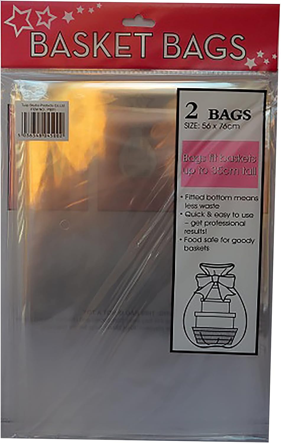 Hamper Wrap Cellophane Basket Gift Wrap Large Basket Bag by Tullip ...