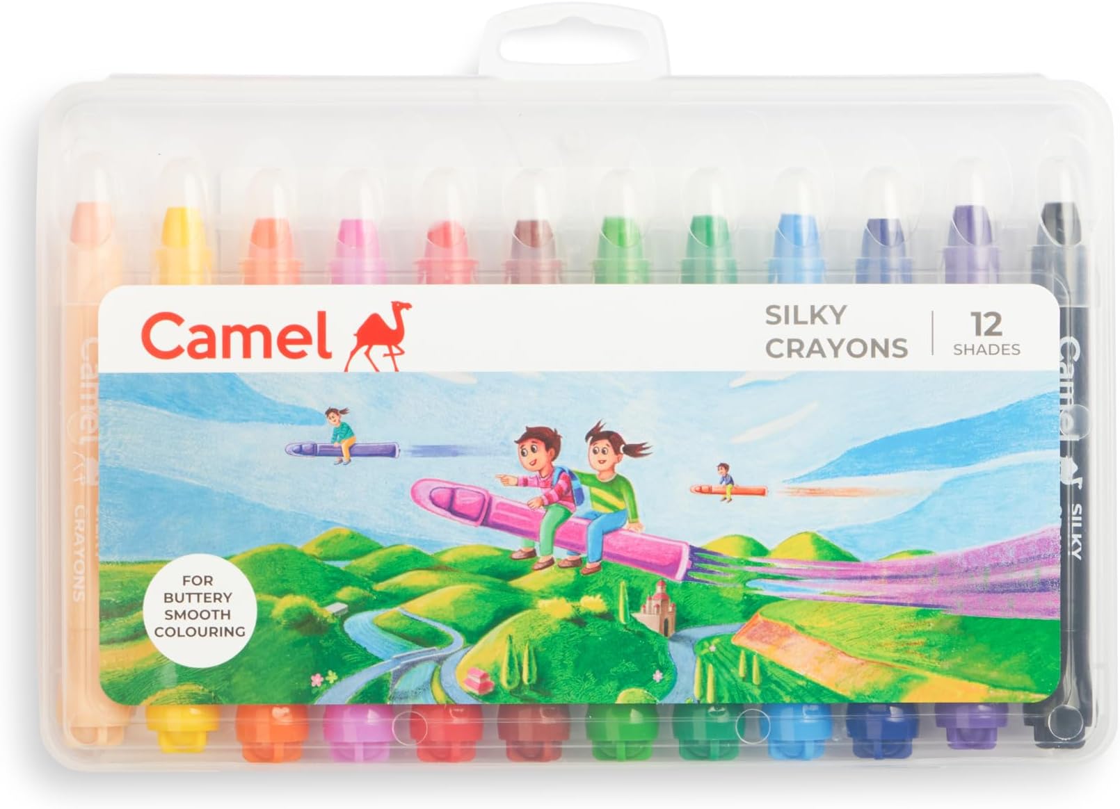 Camel Plastic Crayons - 24 Shades : Amazon.in: Home & Kitchen