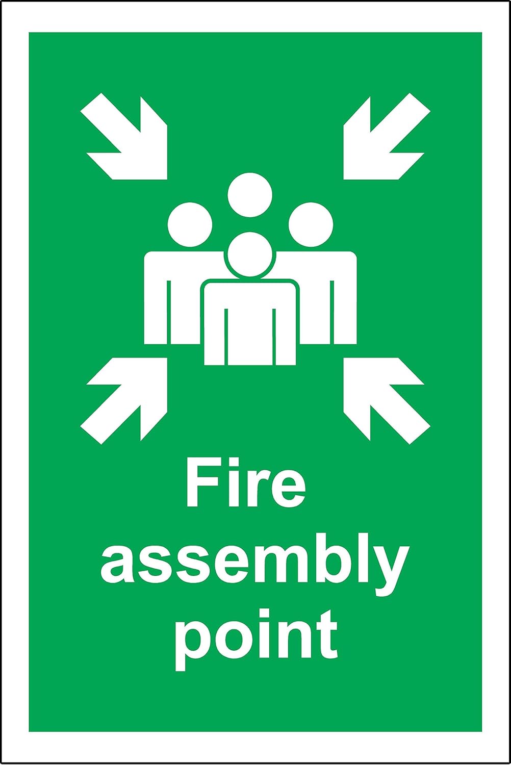 FIRE ASSEMBLY POINT - A4 HEALTH AND SAFETY SIGN IN RIGID PVC WATERPROOF ...