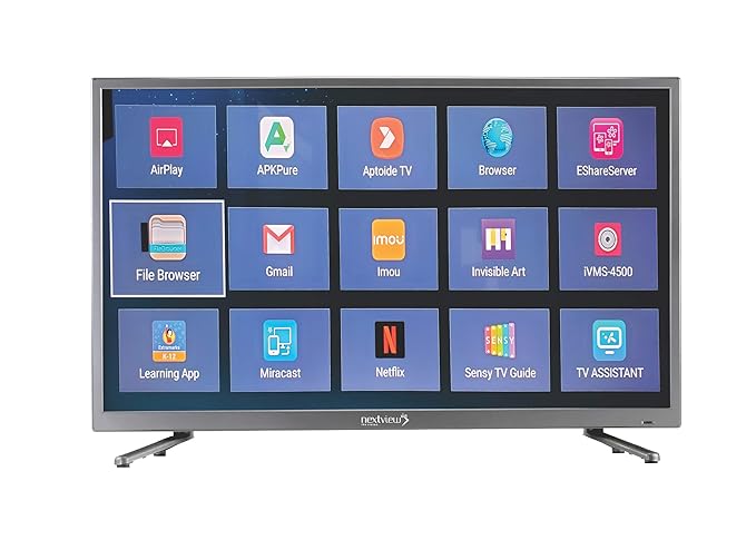 NEXTVIEW 61 cm (24 Inches) Full HD Smart LED TV NV2FH24S (Black) (2019 ...