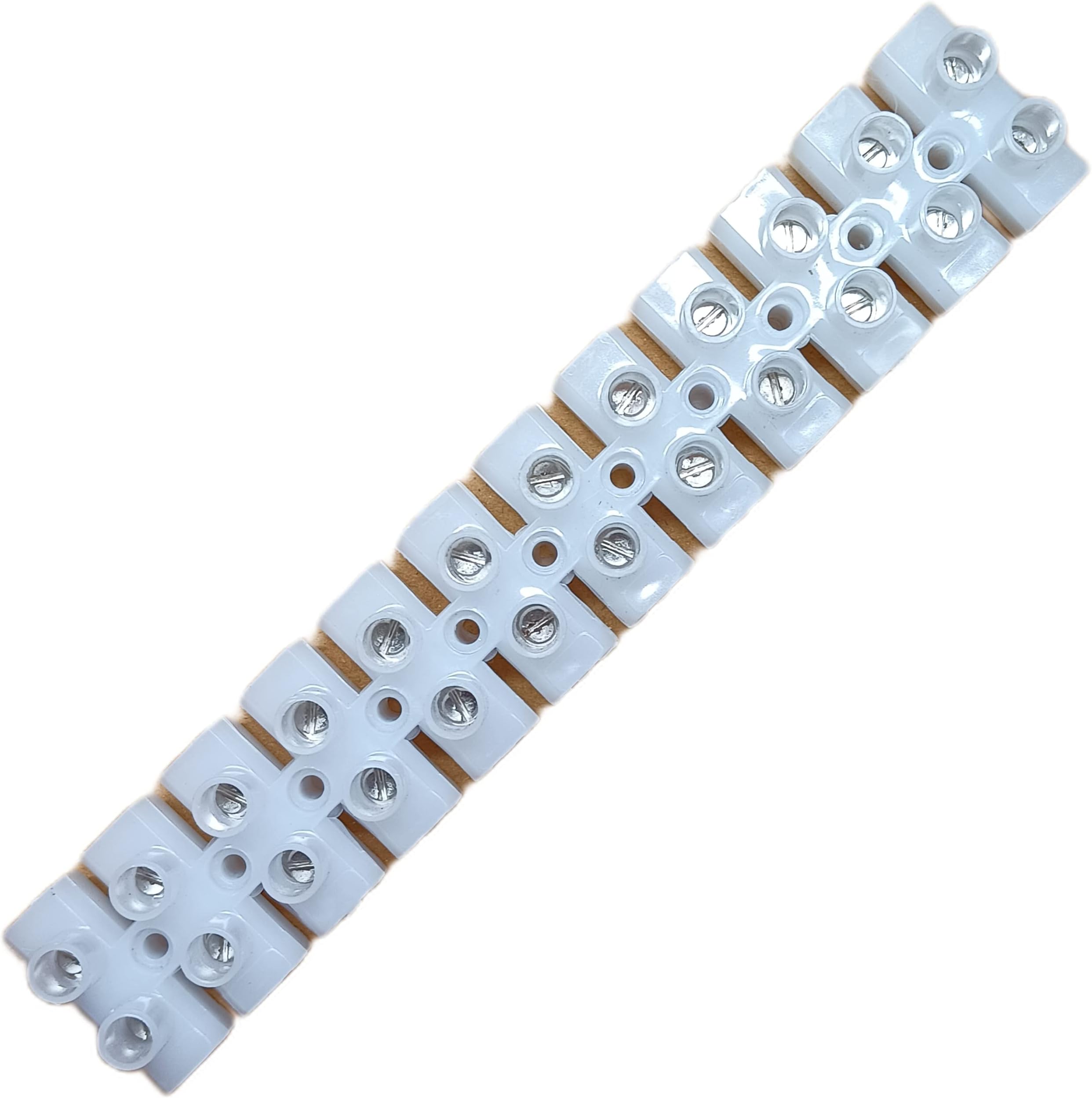 12 Ways PVC Terminal Connector Strip Electric Barrier Strip Dual Row ...