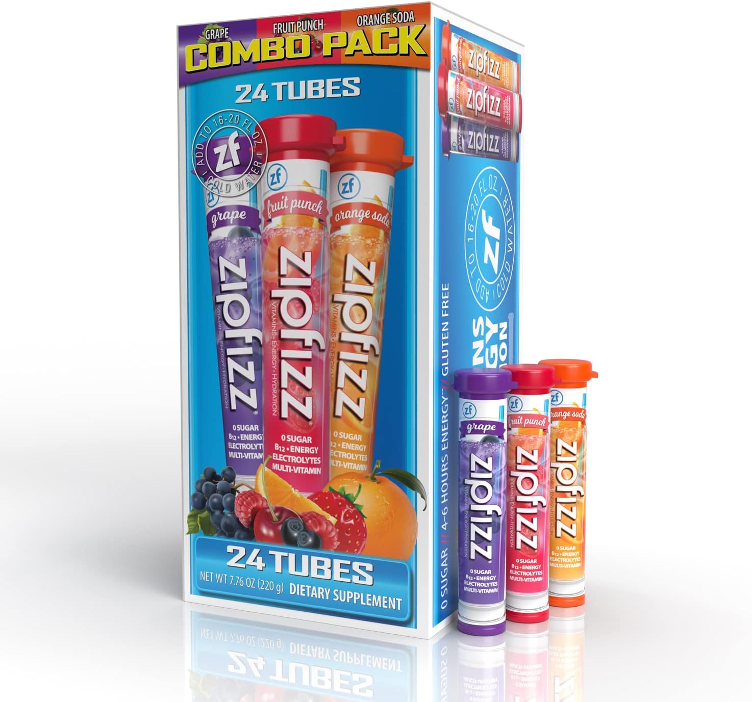 Amazon.com : Zipfizz Energy Drink Mix, Electrolyte Hydration Powder ...