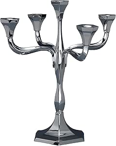 Amazon.com: Hazorfim, Goldwasser Tall Hexagonal Candelabra 5 Branches ...