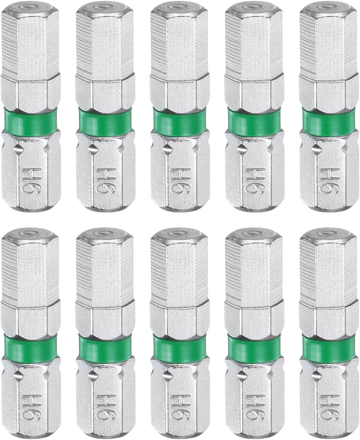 sourcing map 10pcs Hex Screwdriver Bit H6 1/4" Hex Shank 25mm/1" Length ...