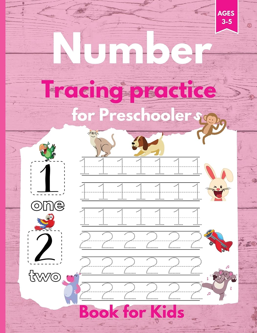Number Tracing Practice For Preschoolers: Number Tracing Workbook for ...