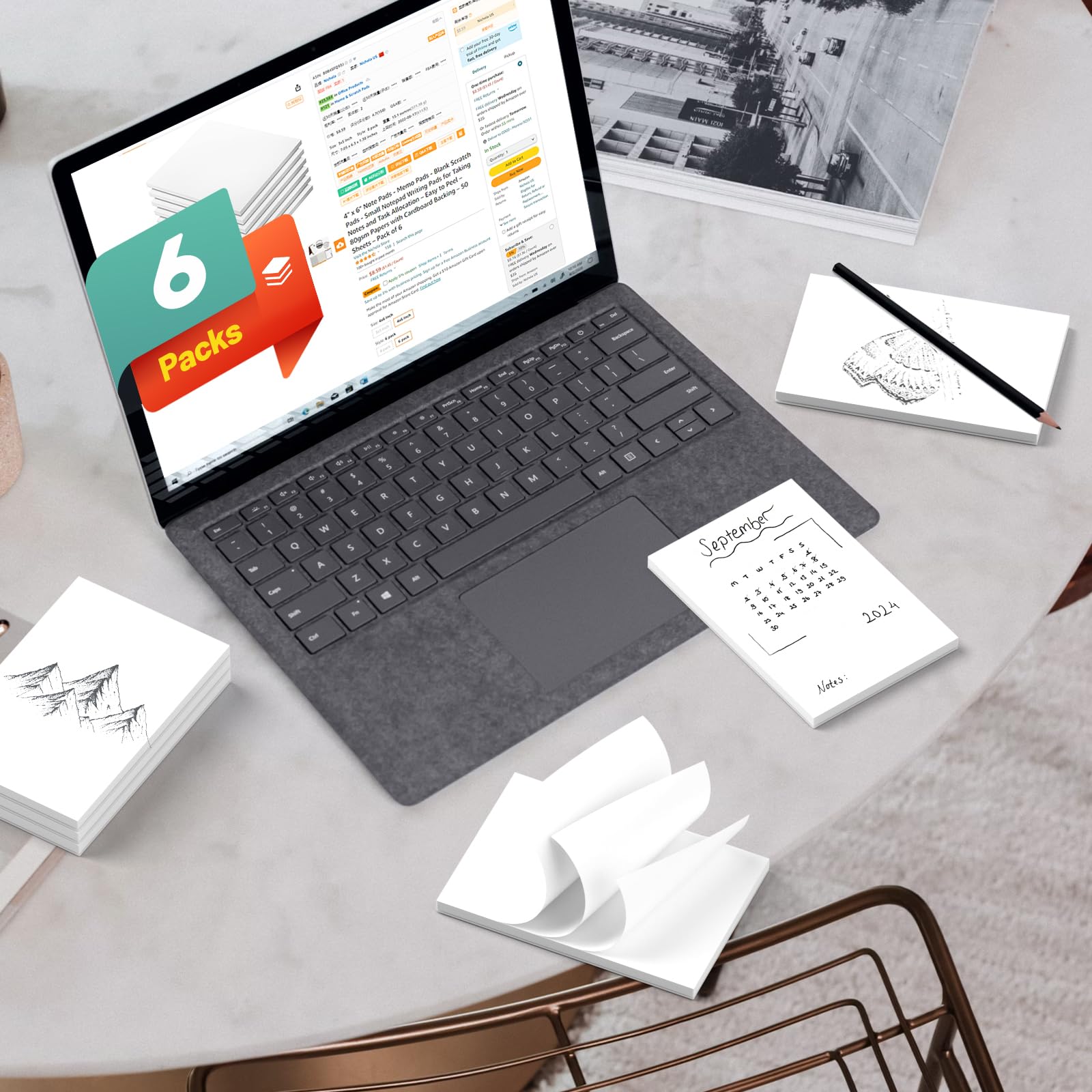 Snapklik.com : Note Pads - Memo Pads - Blank Scratch Pads - Small ...