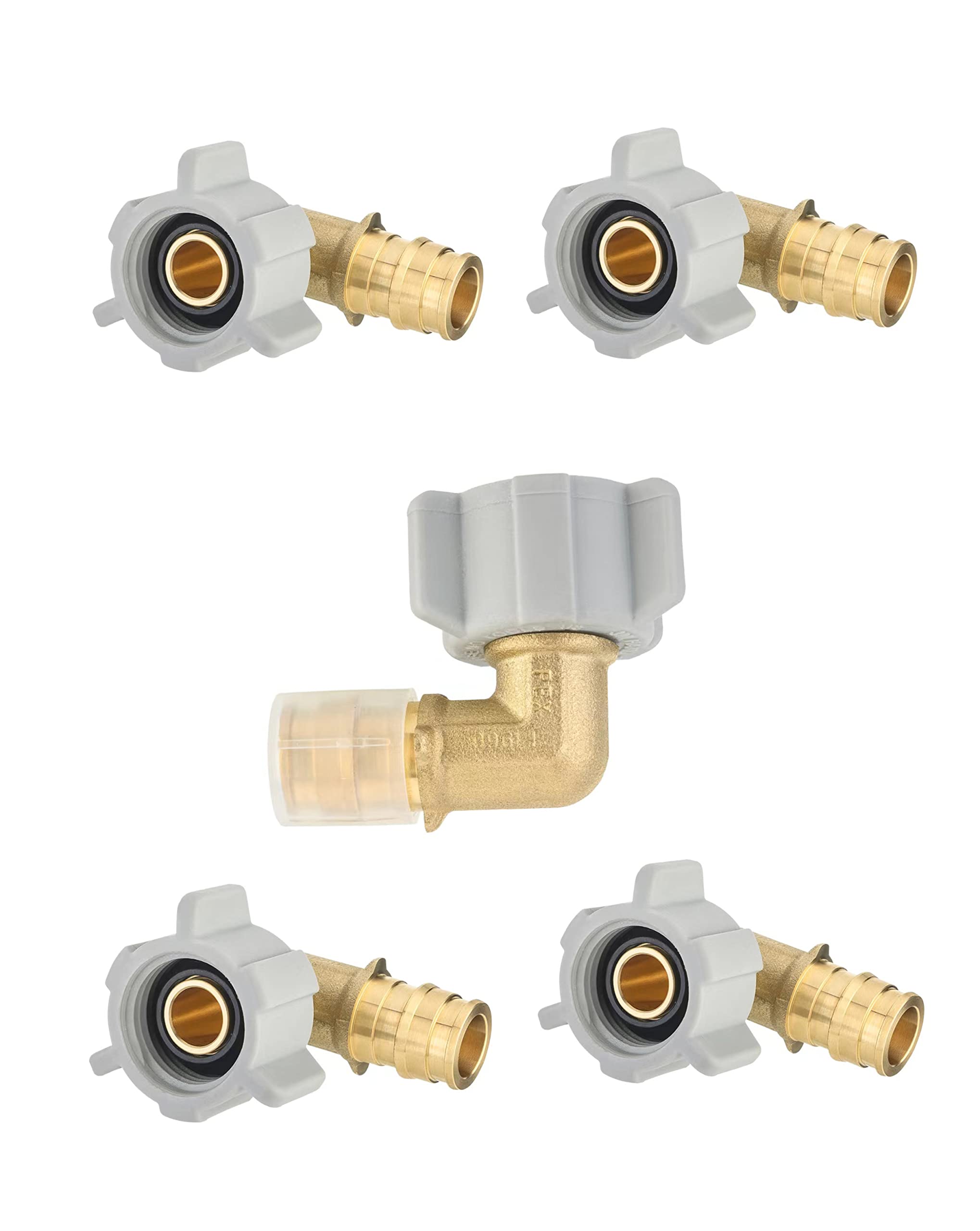 Snapklik.com : 5-Pack EFIELD Pex-A Expansion Full Flow Brass Fittings 1 ...