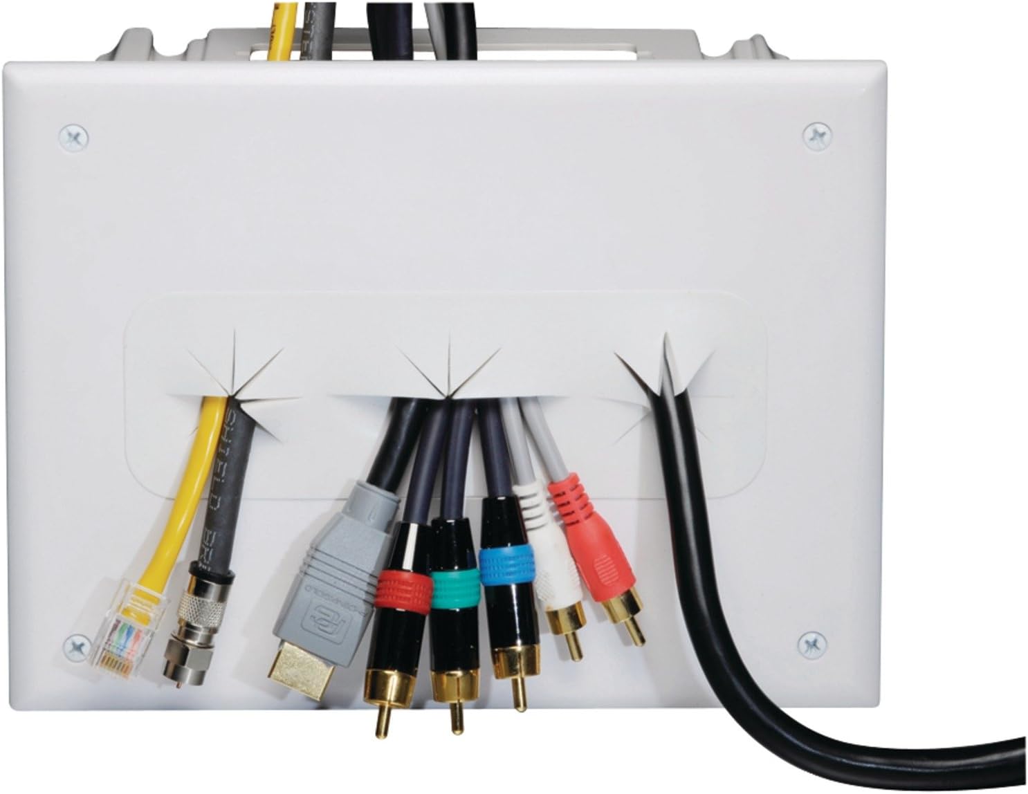 Amazon.com: DataComm White 4 Gang Recessed Media Box 45-0010 : Electronics