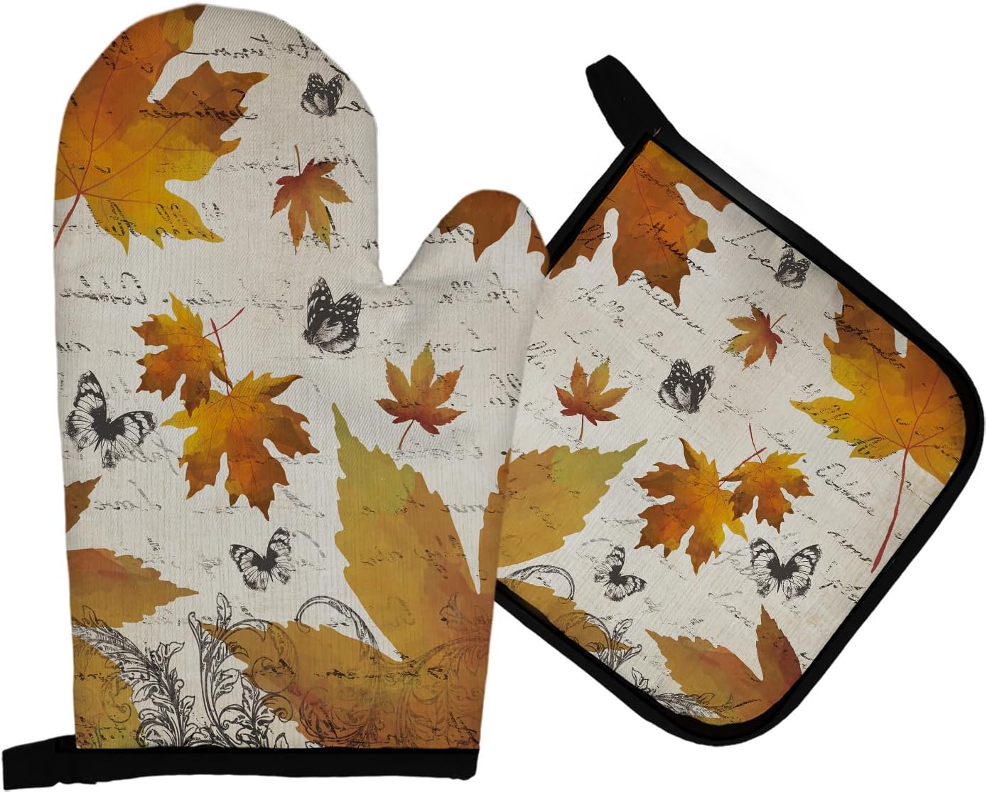 Amazon.com: Home Collection Harvest Pumpkin Kitchen Linens Set Include ...