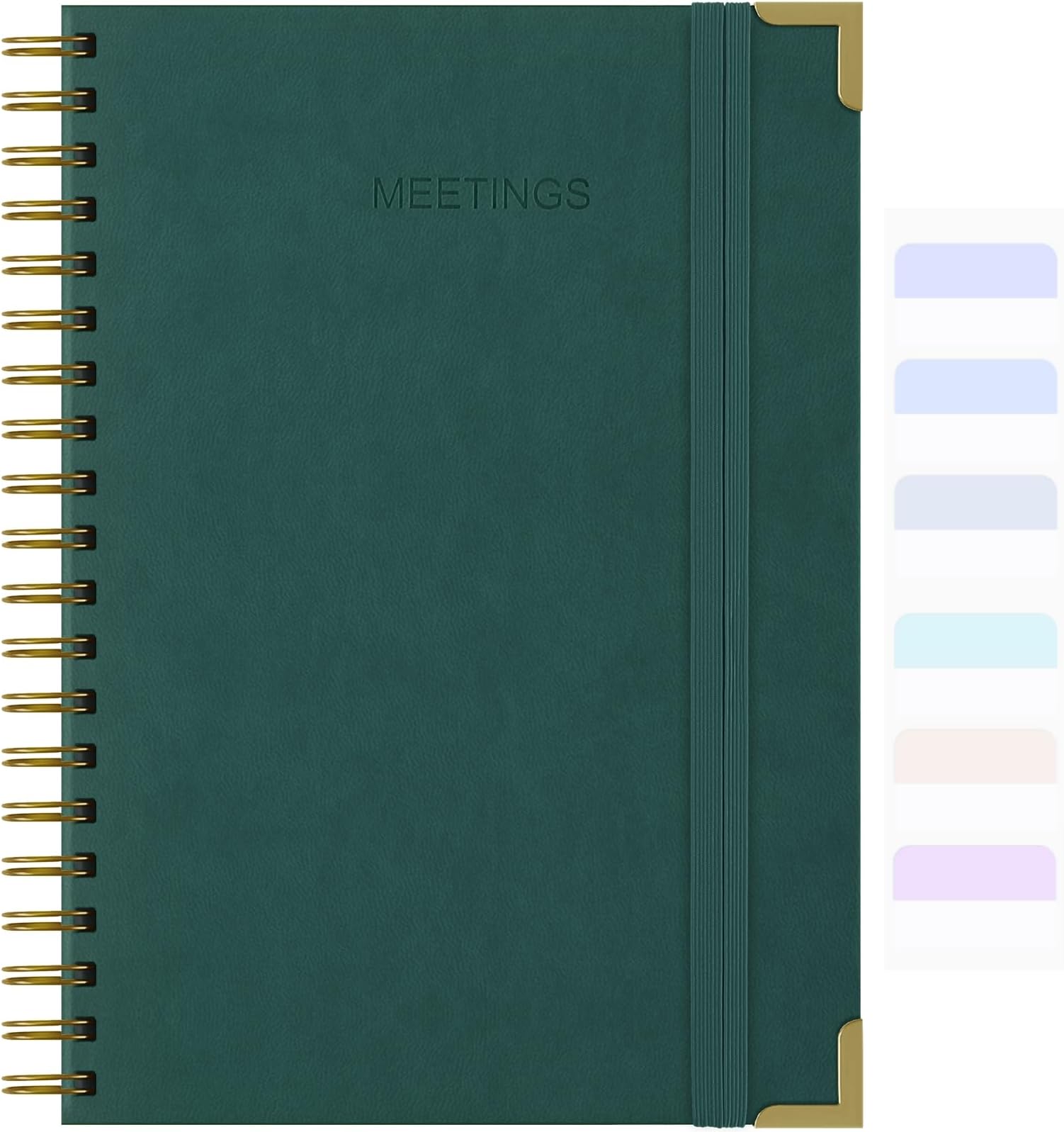 Amazon.com : Meeting Notebook, Leather Hardcover Work Notebooks for ...