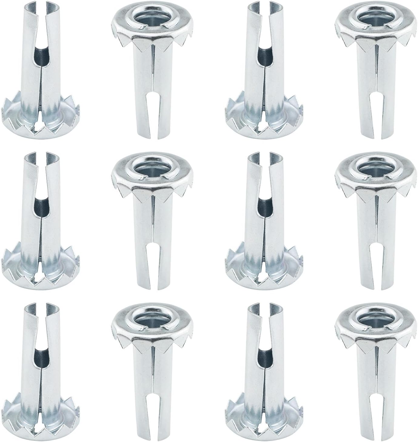 Amazon.com: ITROLLE 12PCS Caster Socket Metal Caster Stem Sleeve Iron ...