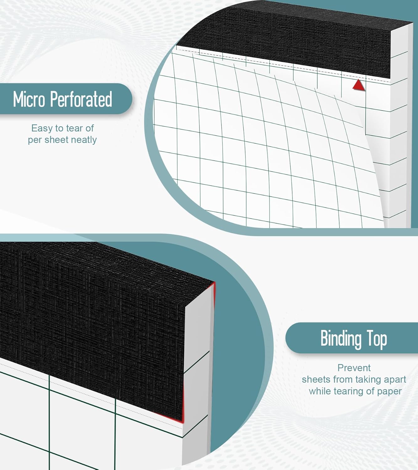 Graph Paper Pads, 6 Pack Grid Paper 8.5 x 11.75, Graph Paper Pad 2x2 (2 ...