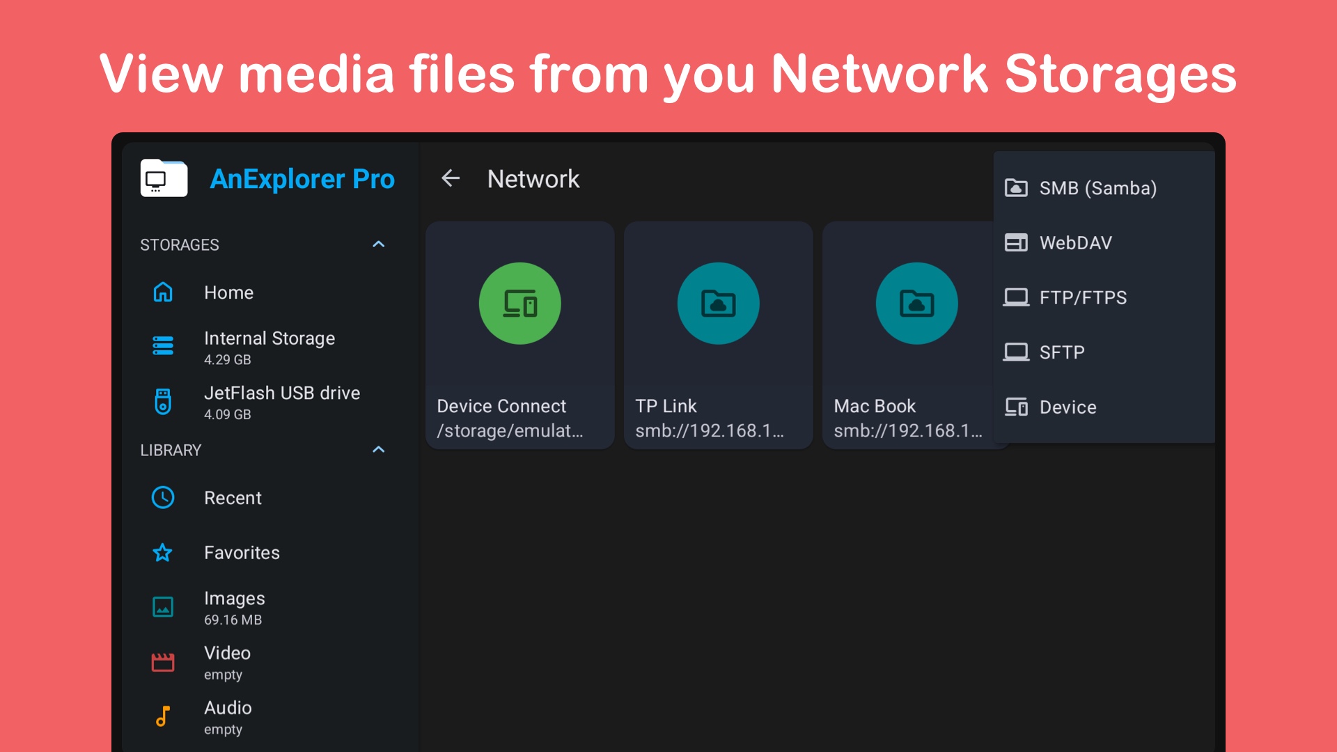 AnExplorer TV File Manager Pro - Share File Transfer, File Explorer USB ...