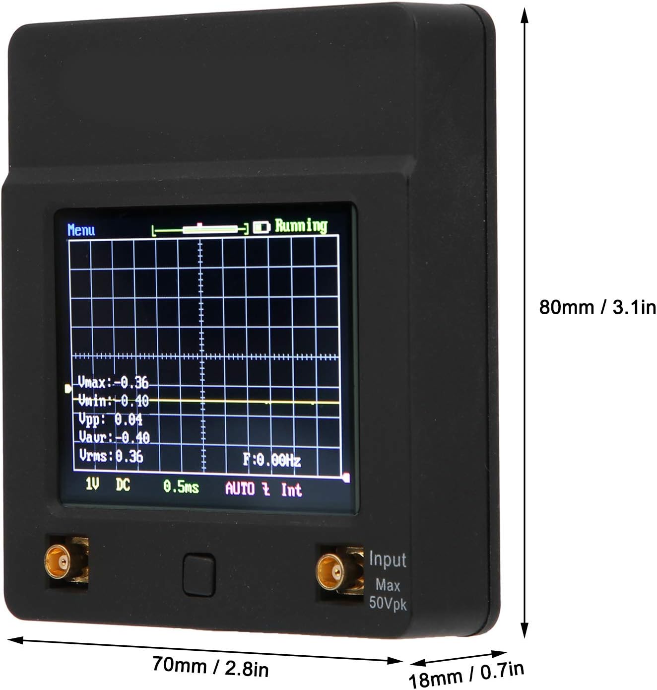 Mini Oscilloscope, Full-Screen Touching Portable Digital Mini ...