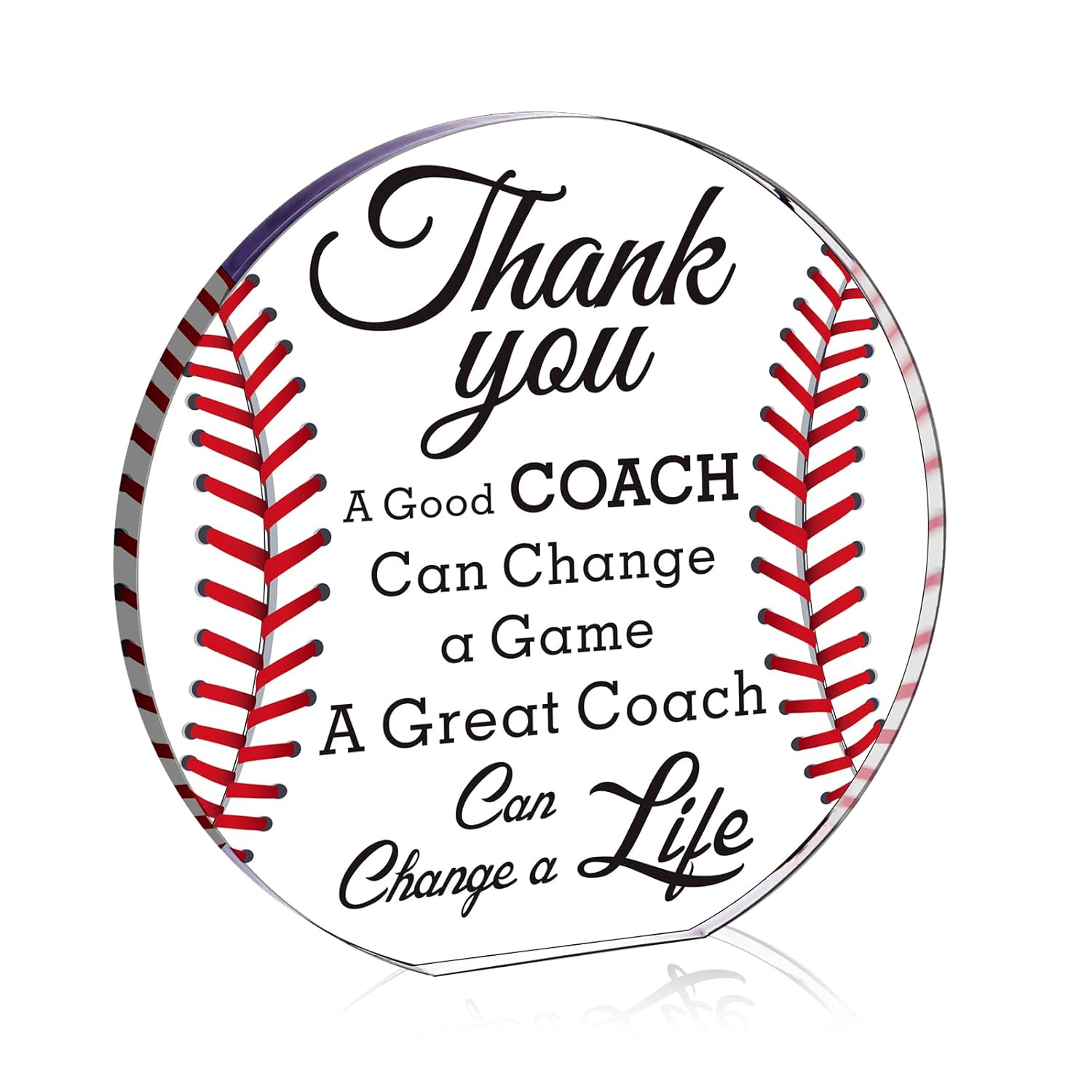 Acrylic Baseball Coach Gifts for Coach Thank You Gifts Office Desk ...