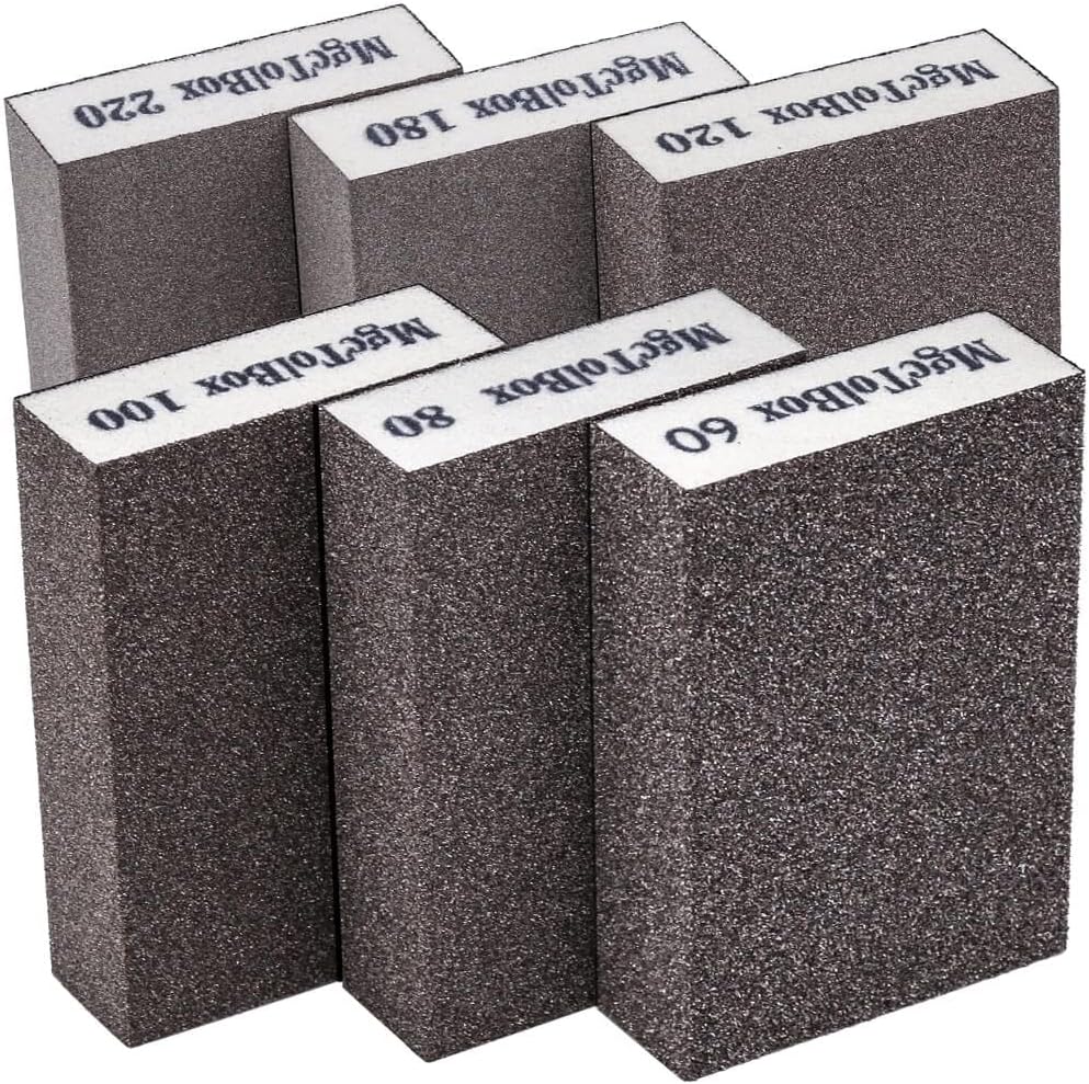 Onarway Sanding Blocks 6 Pack Wet and Dry Dual-use,Sanding Sponges ...