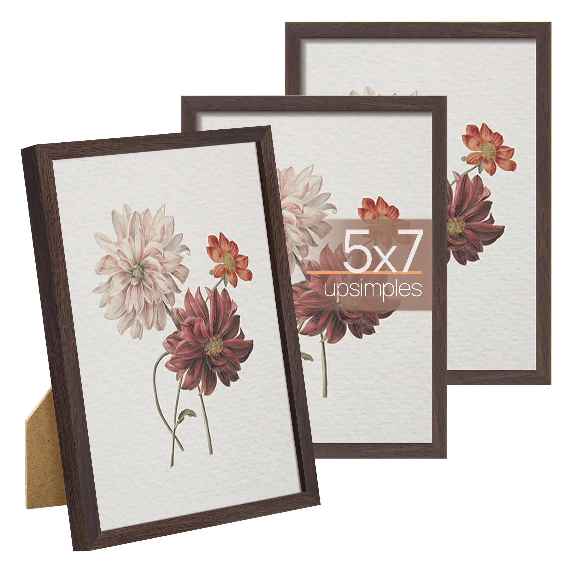 Amazon.com - upsimples 5x7 Picture Frame Set of 3, Made of High ...