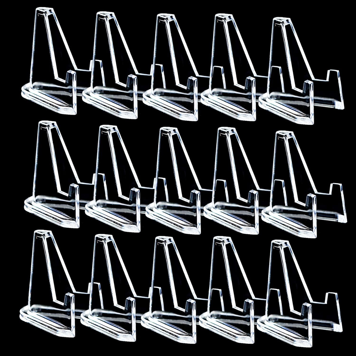 Amazon.com: Tapeera 3-Pack Acrylic Magnetic Card Holder Display - 15 ...