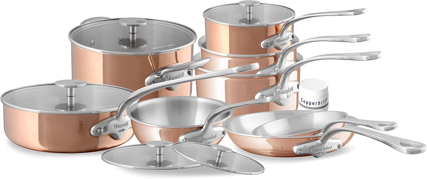 Amazon.com: Mauviel M'3S Tri-Ply Polished Copper & Stainless Steel 12 ...