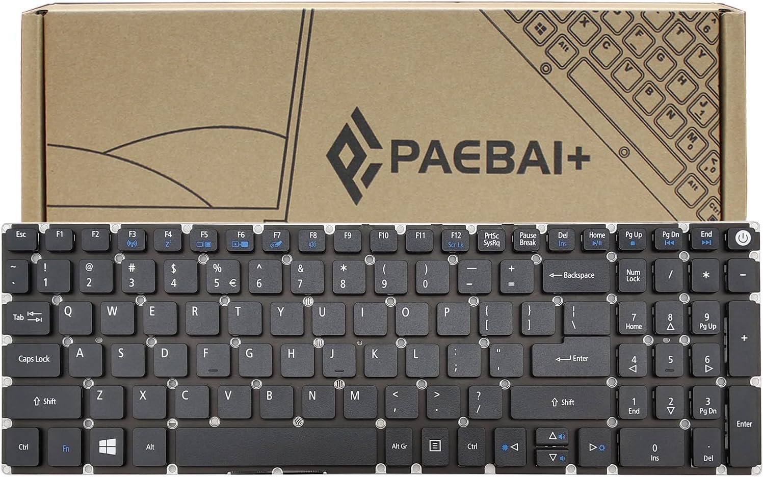 Amazon.com: SUNMALL Keyboard No Frame Compatible with Acer Aspire 5755 ...