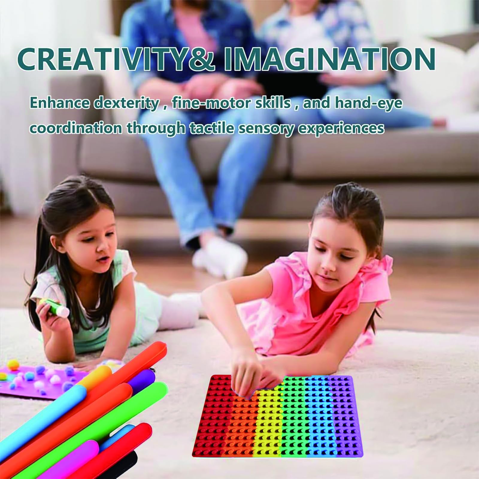 Sensory Board, Push Peel Sensory Board Fidget Board Stress Anxiety ...