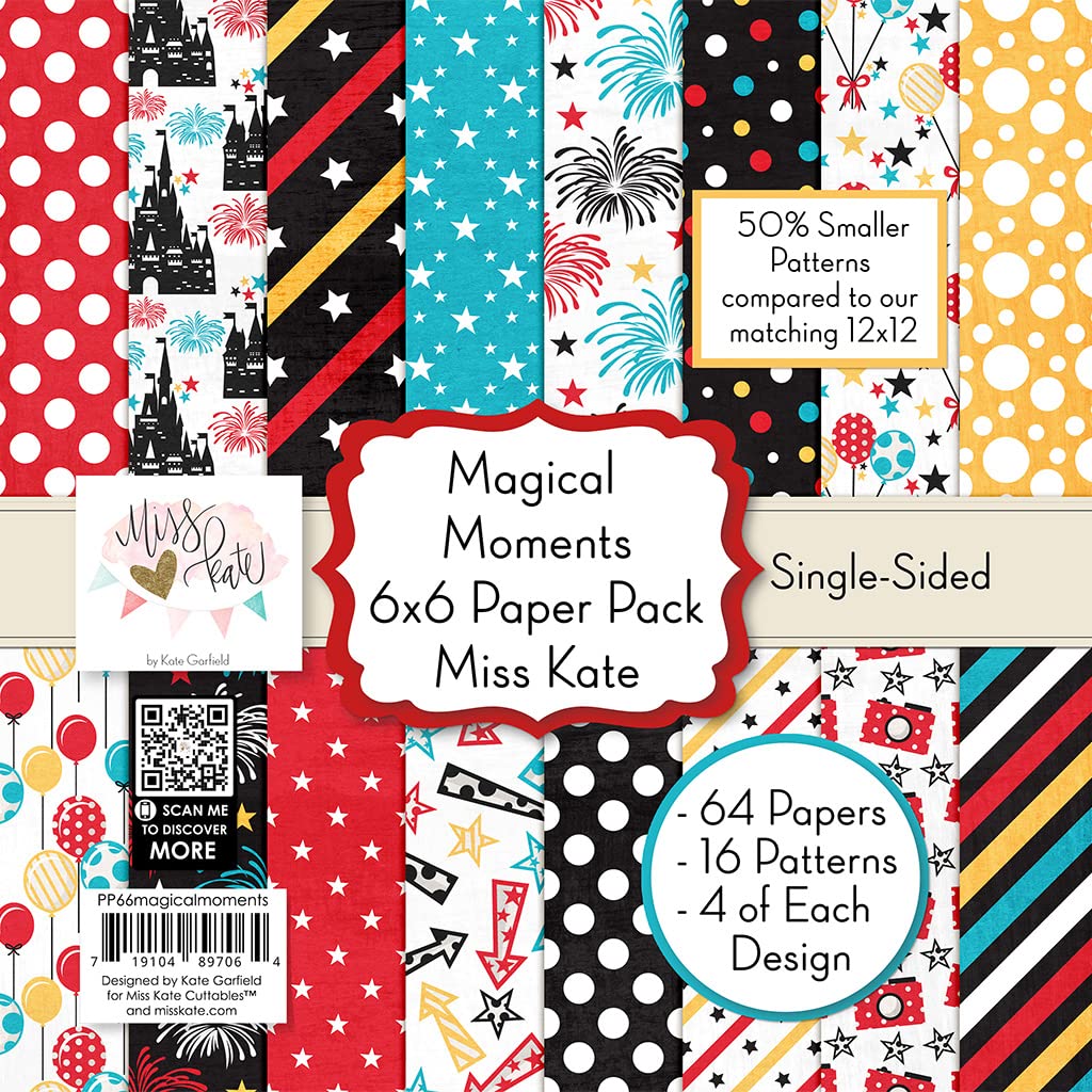 Amazon.com: 6x6 Pattern Paper Pack –Magical Moments - for Vacation ...
