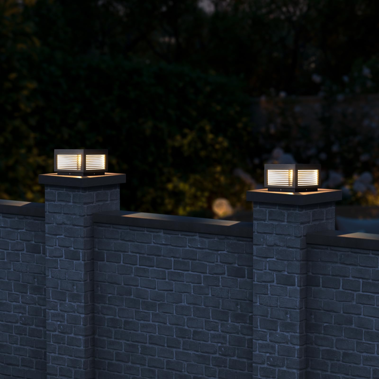 MVBT Modern Column Post Light, Upgraded Outdoor Luxury Waterproof ...