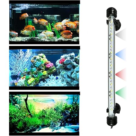 SANSEFERO® T4 Series Colour Changing Submersible Aquarium Fish Tank ...