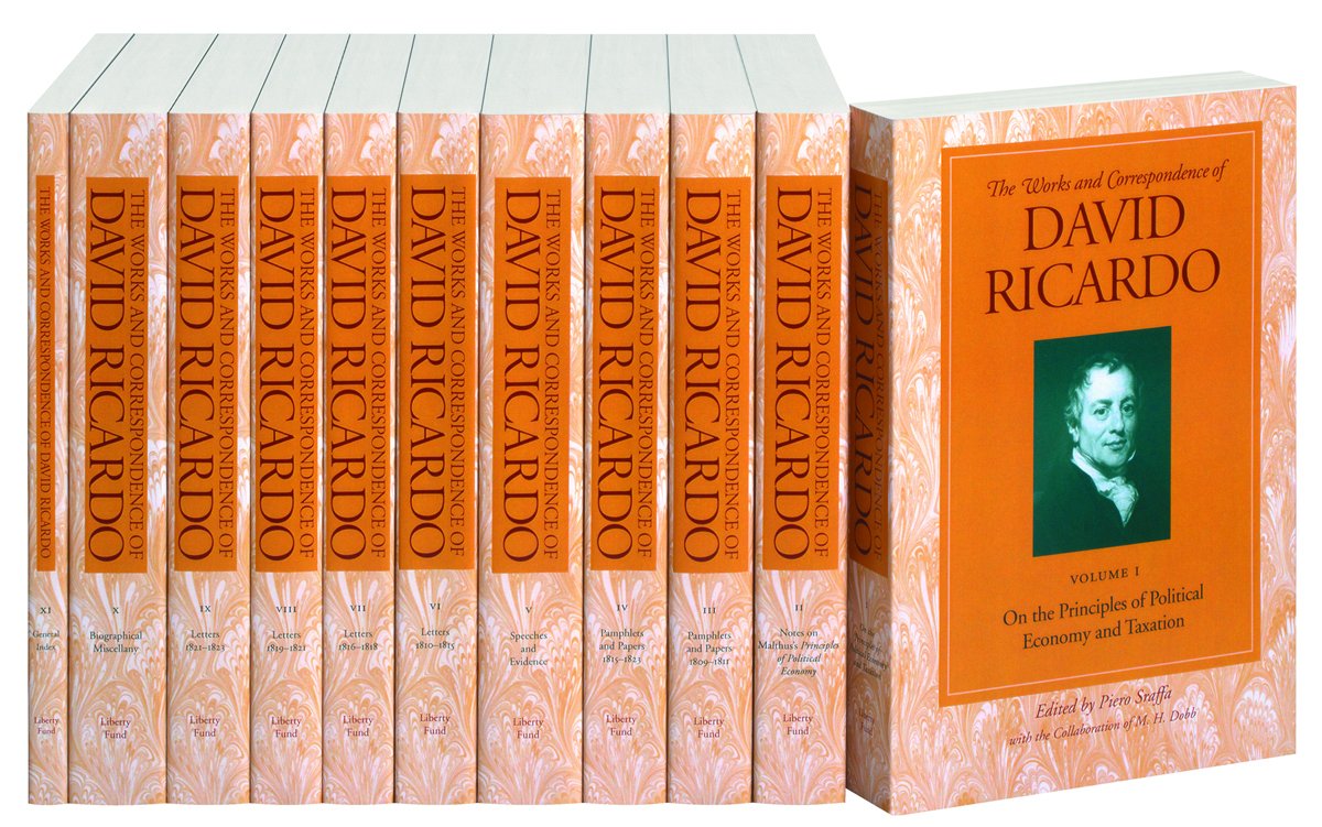 Works & Correspondence of David Ricardo: Volumes 1-11 : Ricardo, David ...