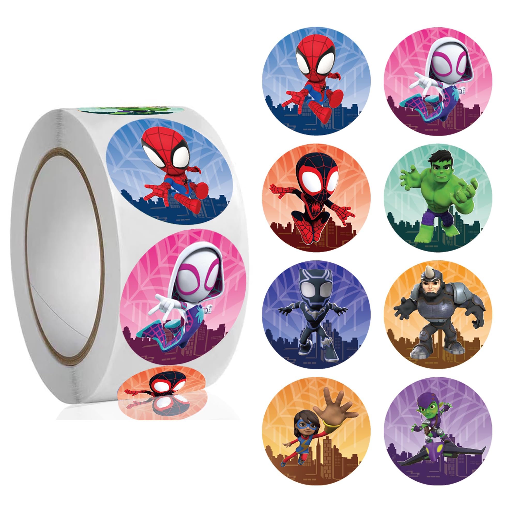 Snapklik.com : Spider Friends Stickers For Kids 500pcs Spider Friends ...