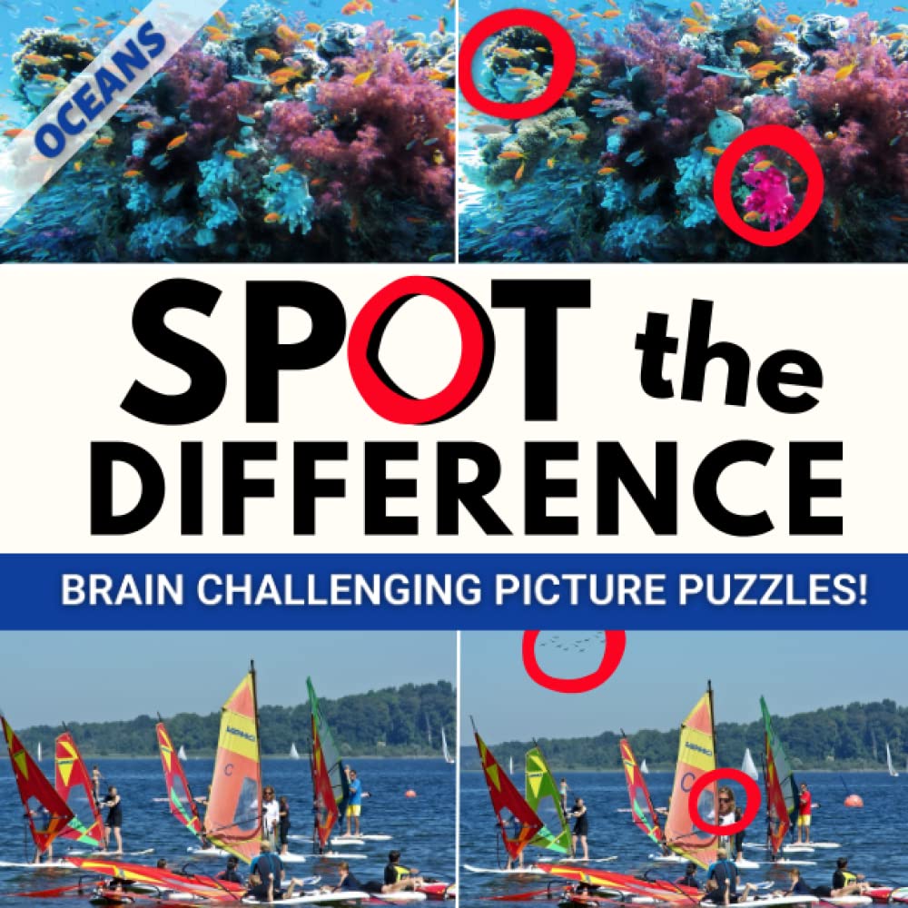 Spot the Difference: Brain Challenging Ocean Picture Puzzles: Brains ...