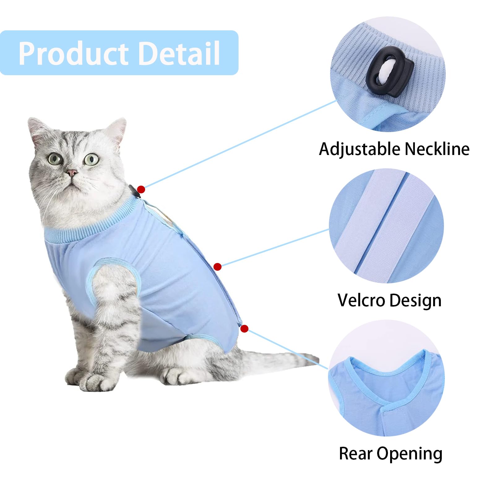 Cat Recovery Suit, Cat Surgery Recovery Suit, Cat Outfits for Cats Only ...